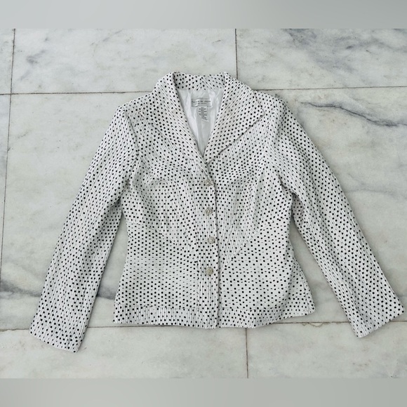 Jackie Jon | Jackets & Coats | Vintage Jackie Jon Blazer White Black ...